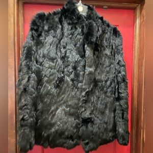 jonathan christopher | Jackets & Coats | Vintage Black Genuine Rabbit ...